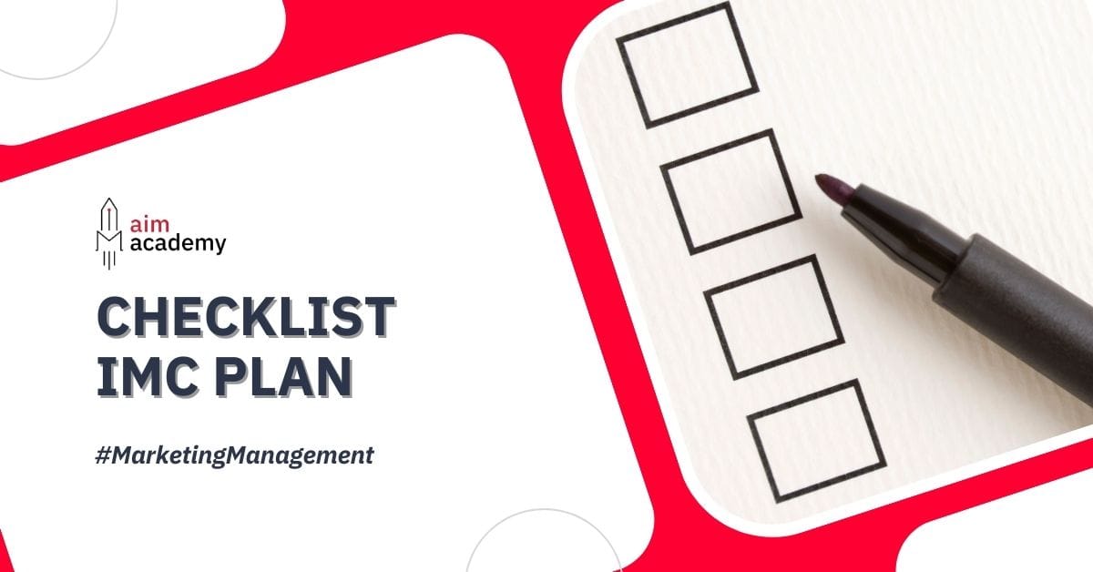 Checklist cho một kế hoạch IMC